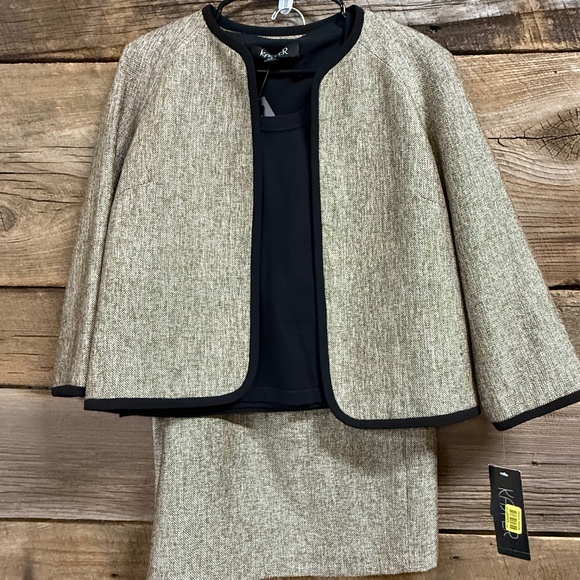 Kasper | Jackets & Coats | Nwt Kasper 3 Piece Suit Jacket Tank Skirt ...